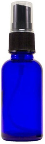 1 oz [30 ml] Cobalt Blue Boston Round Bottle 20-400 Neck Finish With ...