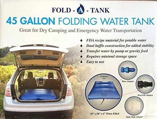 RV 45 Gallon Fresh Water Folding Storage Tank CW1605 - SunPro Mfg - A ...
