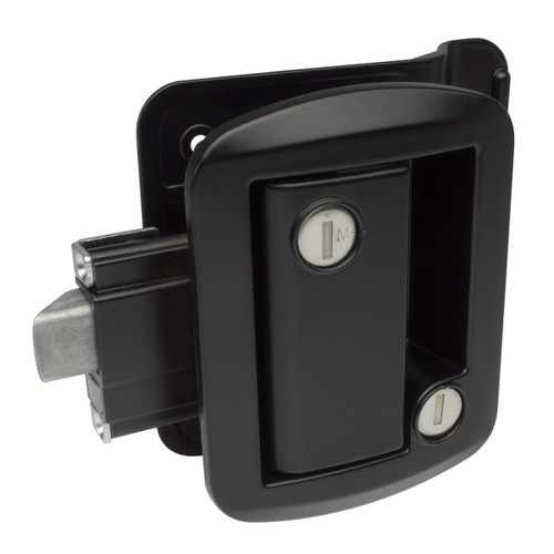 Black RV Travel Trailer Fifth Wheel Entrance Door Lock