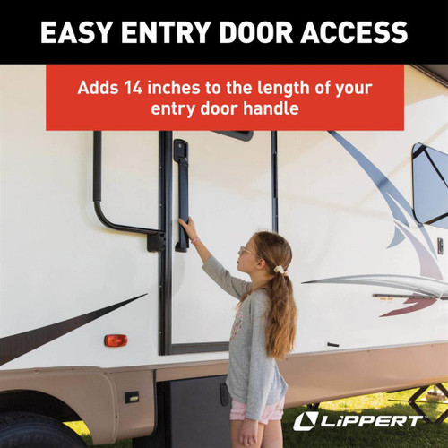 Lippert RV Door LatchXtend - Fits Most Travel Trailer & Fifth Wheel ...