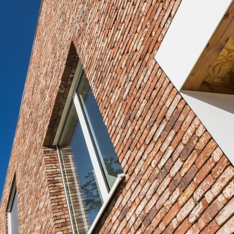 Old Willingham Red Brick Slips - Corners - Apex Brick Slips