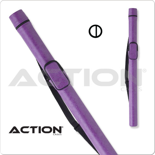 Action ACRND 1x2 Round Purple Hard Cue Case | Gebhardts.com