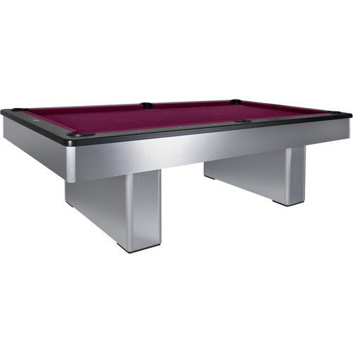 Olhausen Monarch Brushed Aluminum Pool Table | Free Local Delivery and ...