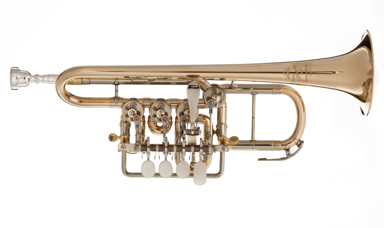 Scherzer 8113-1-0 (Lacquer) G Rotary Trumpet - Milano Music Center
