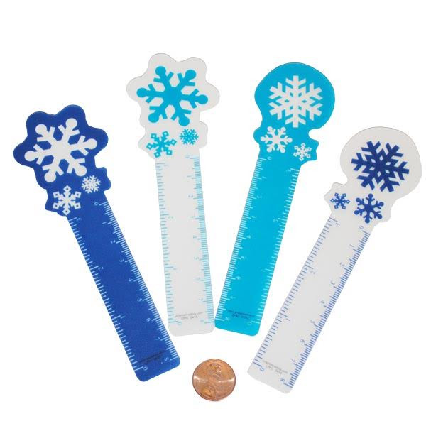 Snowflake Ruler Bookmarks - Winter Prize
