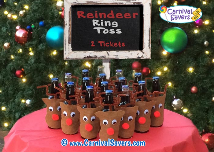 Reindeer Ring Toss Game Cute And Easy Christmas Carnival Game 