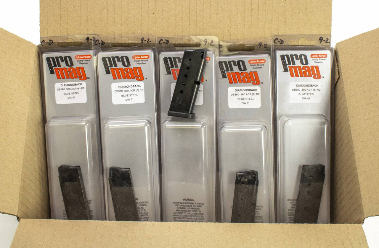 5 NEW PRO MAG DIAMONDBACK DB380 .380 ACP 6RD MAGS - Centerfire Systems