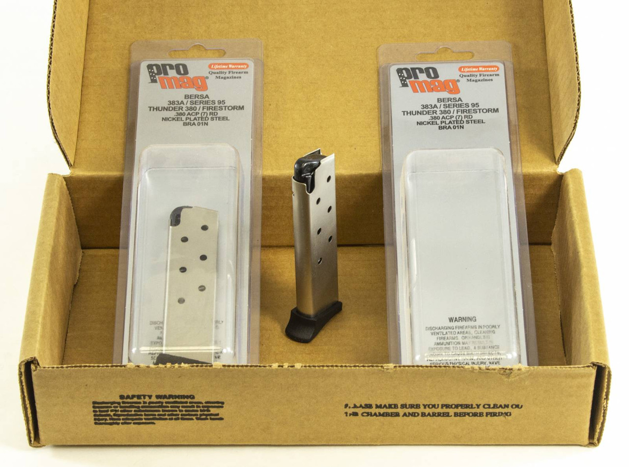 2 NEW PRO MAG BERSA 383A/SERIES 95 .380 ACP 7RD MAGS - Centerfire Systems
