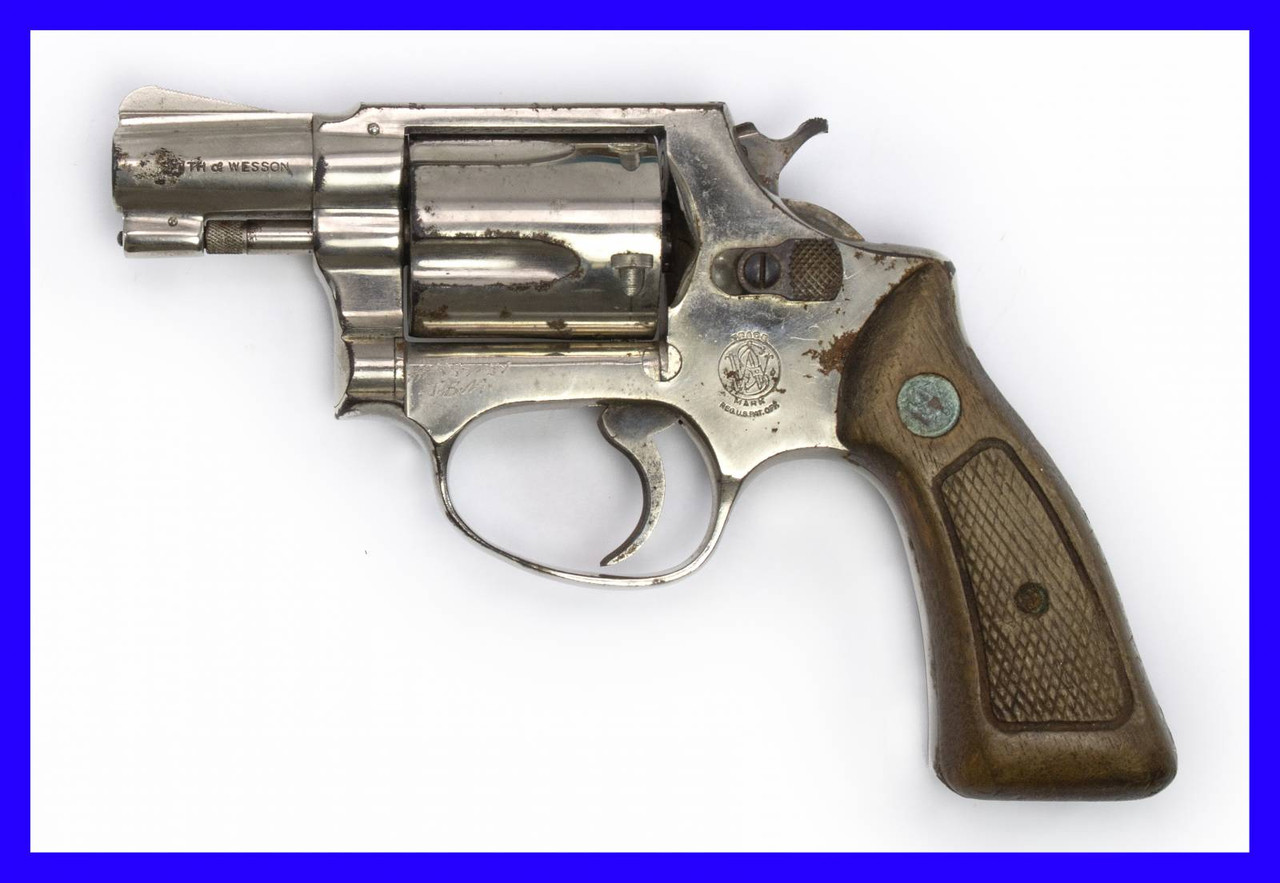 S&W 36 .38 SPL 2" BARREL, NICKEL, FIXED SIGHT, SQUARE BUTT - Centerfire ...
