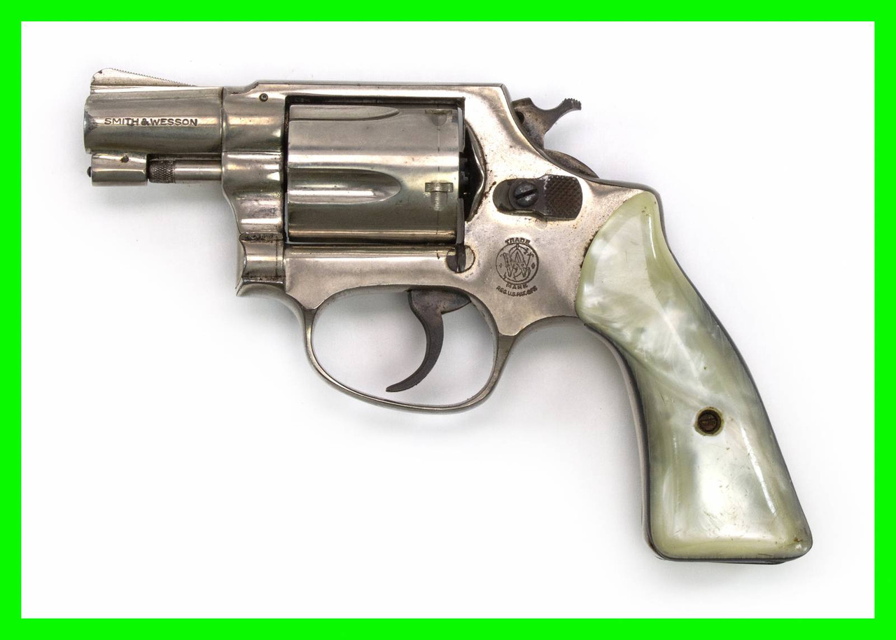 S&W 36 .38 SPL 2" BARREL NICKEL FIXED SIGHT SQUARE BUTT - Centerfire ...