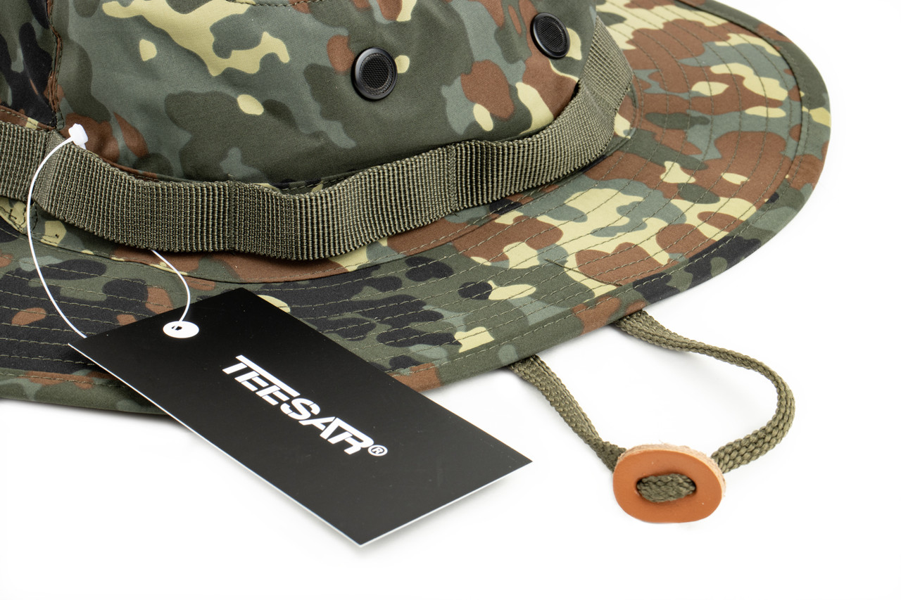 TEESAR® FLECKTARN CAMO TRILAM. BOONIE HAT NEW - MEDIUM - Centerfire Systems