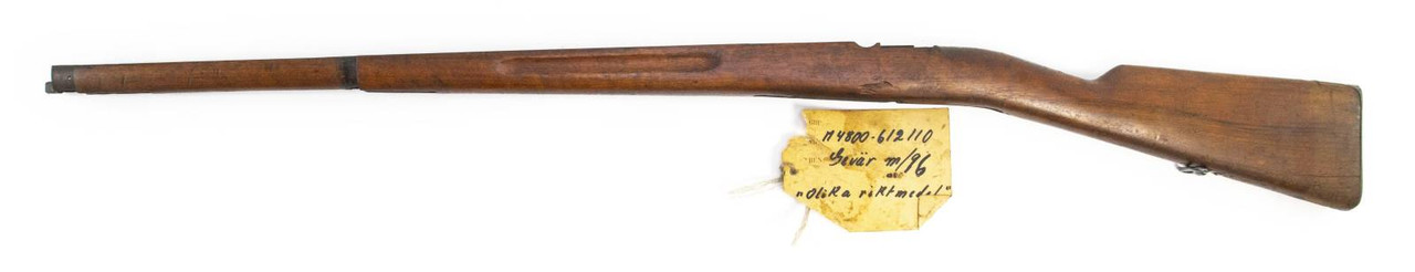 Original Swedish Mauser M96 Rifle Hardwood Stock w/Brass Info Plate ...
