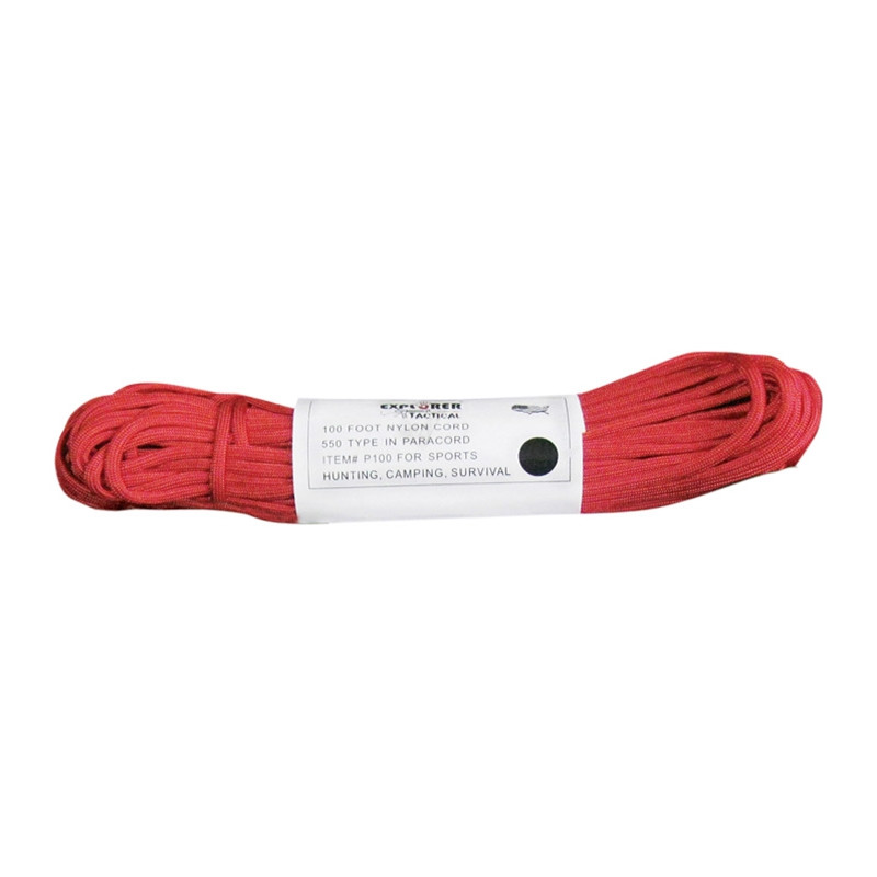 100 ft. Heavy Duty 550 lb. Paracord - Red - Centerfire Systems