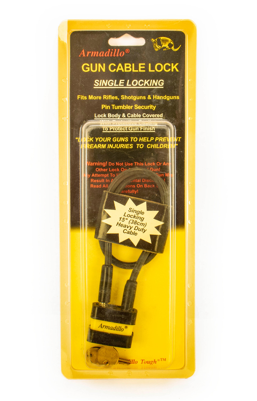 Armadillo Gun Cable Single Lock - 5 Pack - Centerfire Systems