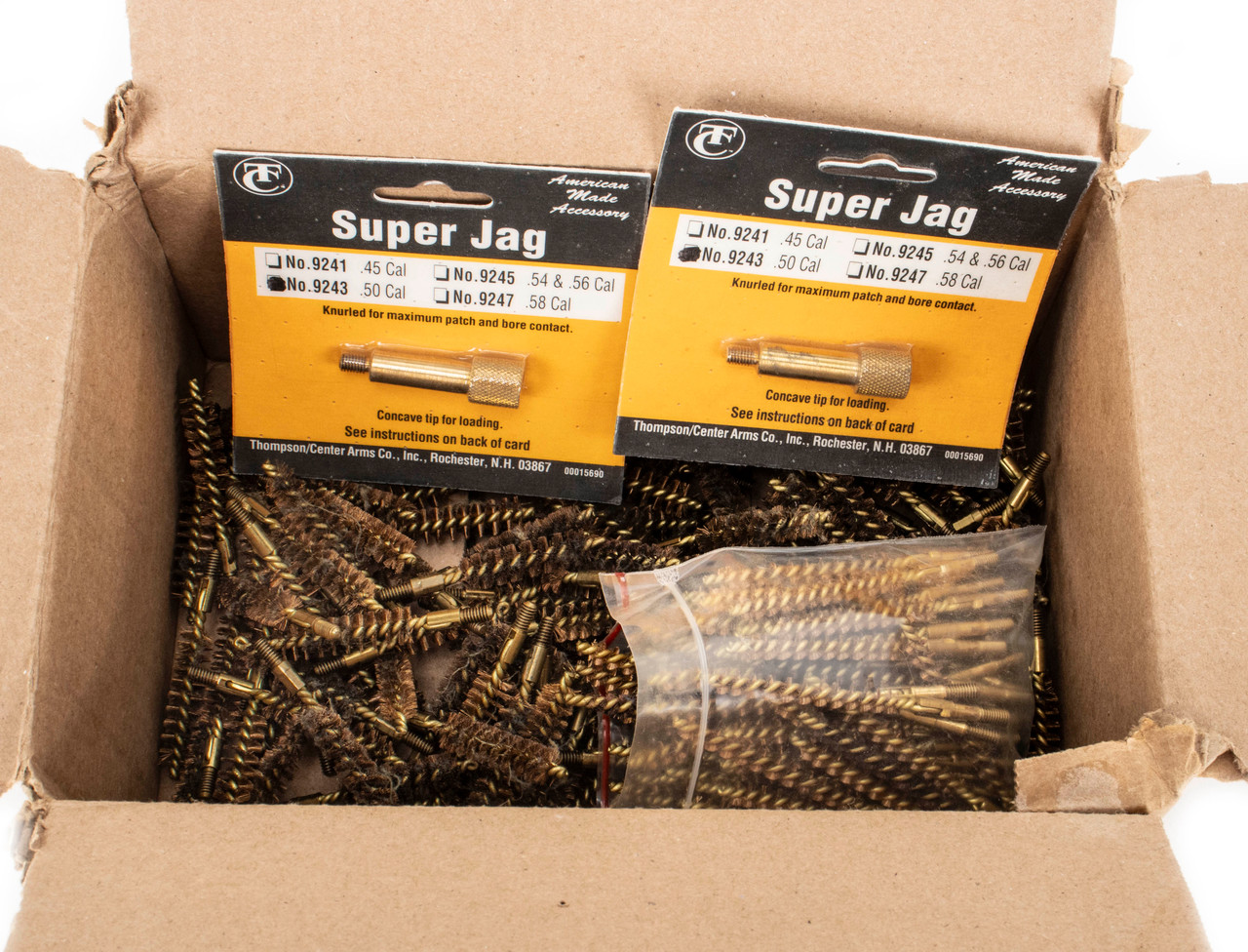 Twisted Brass Wire Brushes w/ Two Jags - 205 Pack - Centerfire Systems
