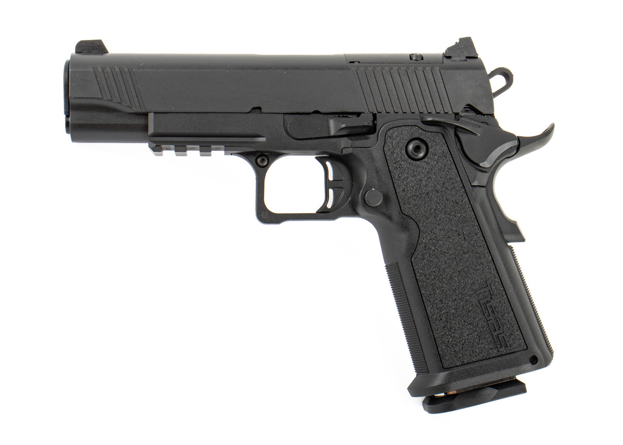 Tisas 1911 Carry Double Stack 9mm Luger 17+1 4.25" Steel Barrel Black ...