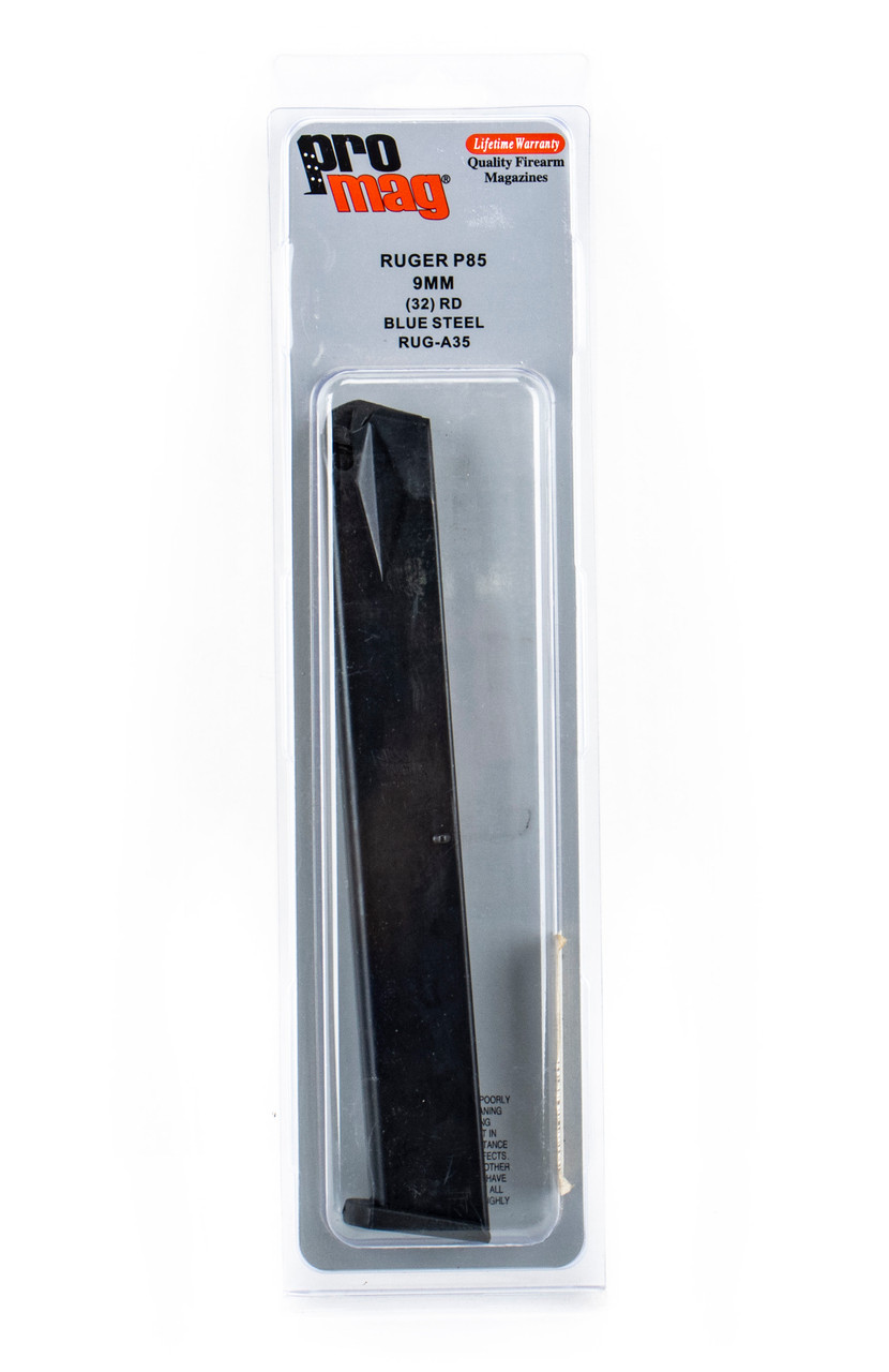 ProMag Ruger P85 9mm 32rd Blue Steel Magazine - Centerfire Systems