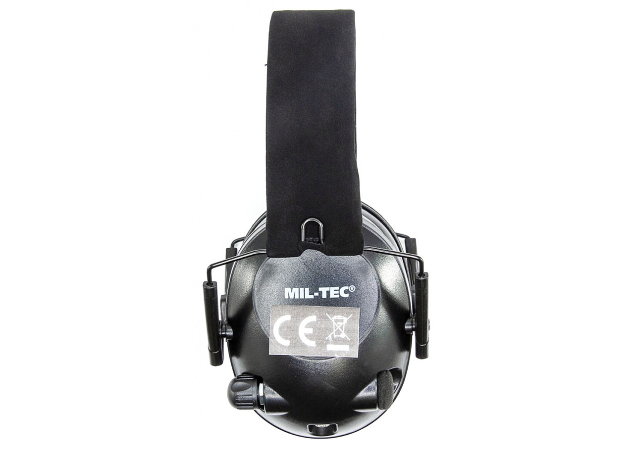 Mil-Tec Padded Active Ear Defenders Electronic 85dB - Black ...