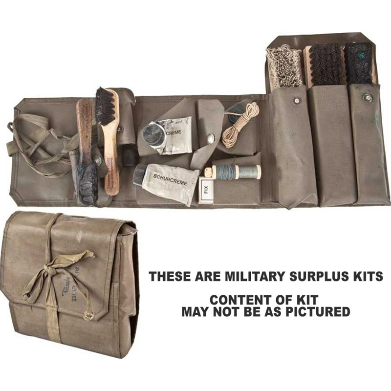 Used Surplus Swiss Shoe Cleaning Kits - 2 Pack - Centerfire Systems