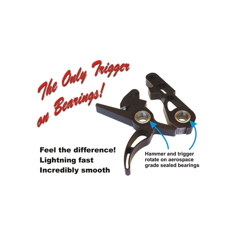 Elf Drop-in Curved Trigger for AR-15/AR-10 - Centerfire Systems