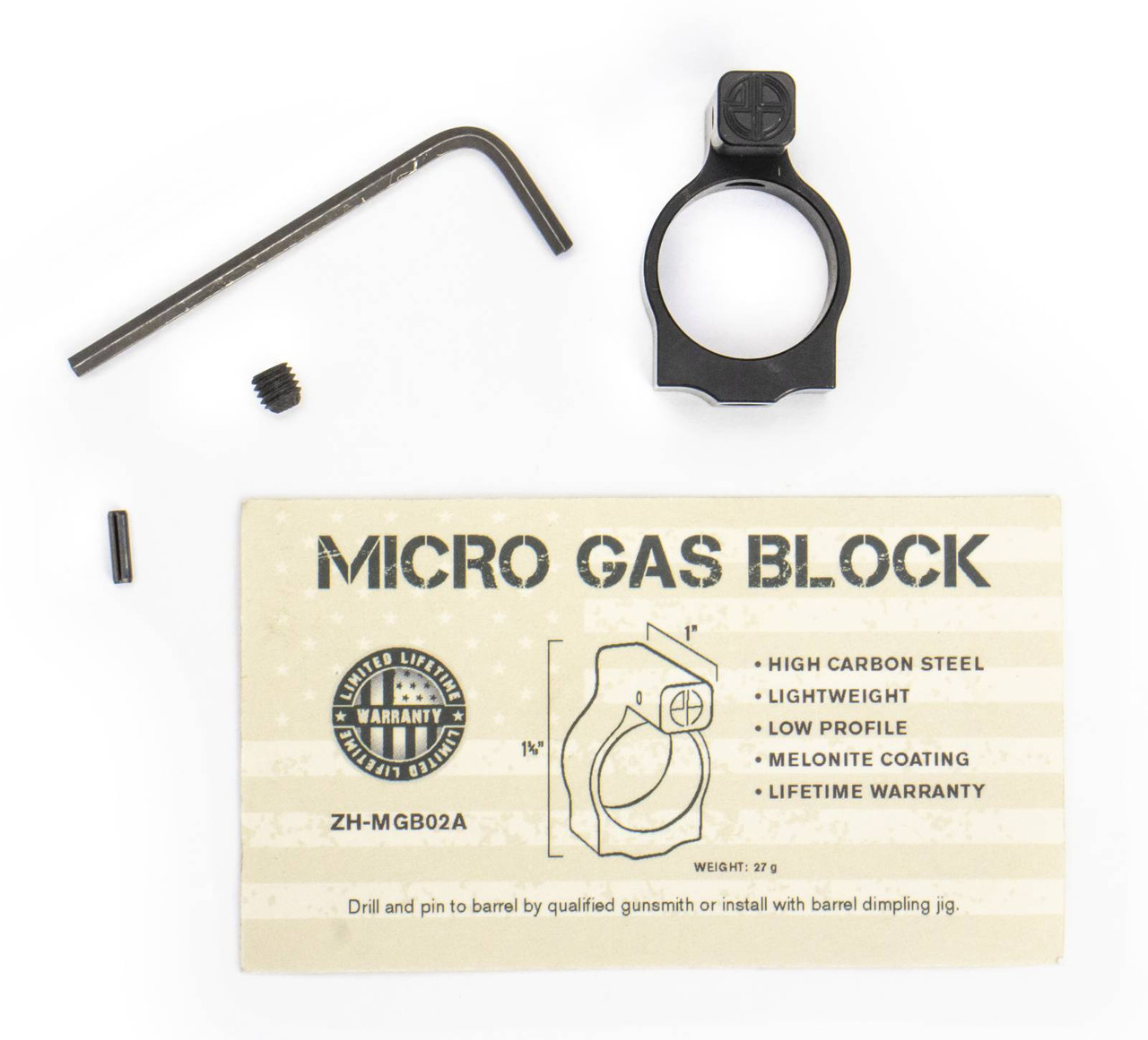 Aim Sports Micro Gas Block .750 Melonite/QPQ Coated All AR-15 .223 Syn ...