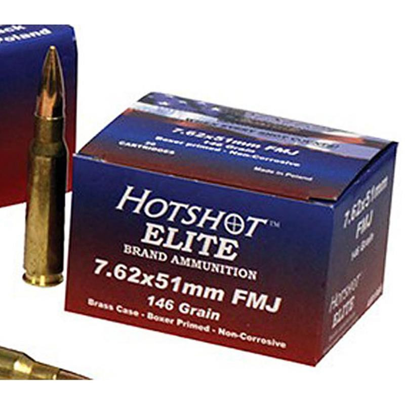 Hotshot Elite 7.62x51 (.308) FMJ 146GR 20rds - Centerfire Systems