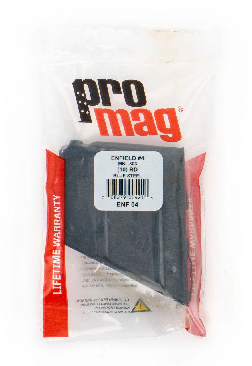 ProMag Enfield #4 MKI .303 British Magazine 10 Rounds Blued Steel ...