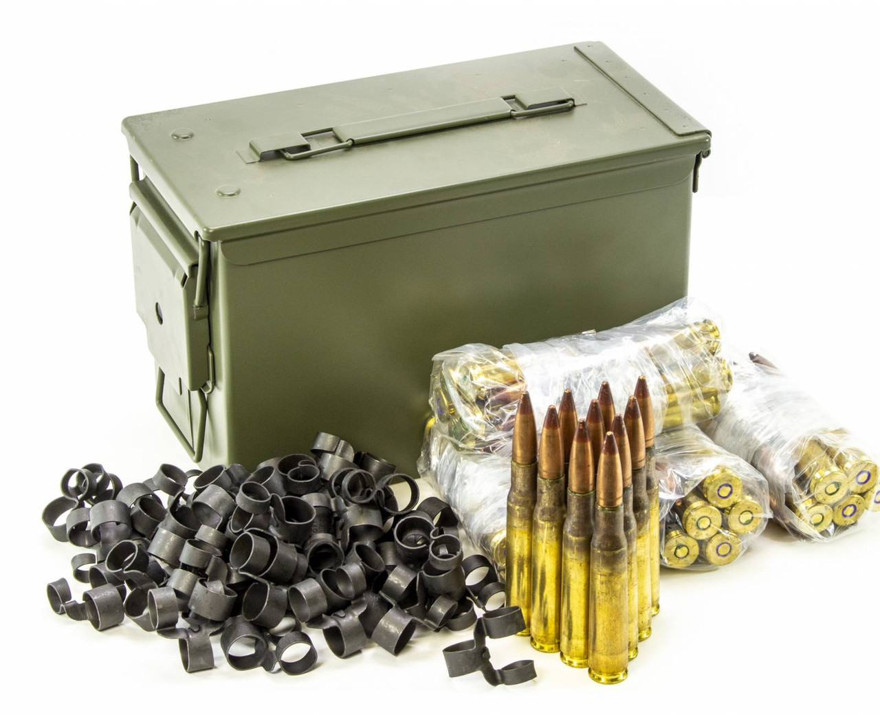 Federal .50 BMG 50rds Tracer ONLY Rounds with Links and Ammo Can ...