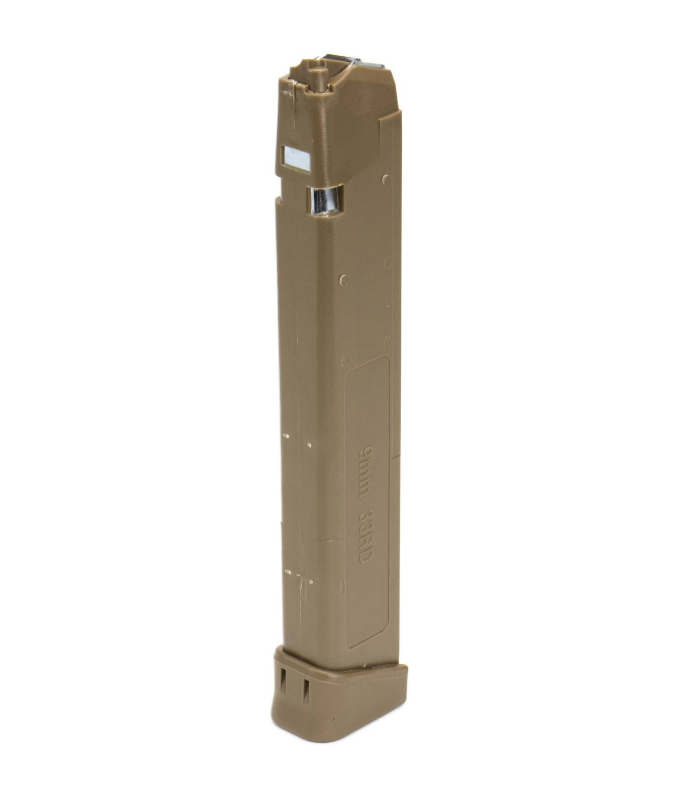 Glock Compatible 9mm 33rd FLAT DARK EARTH (FDE) Reinforced Steel Lined ...