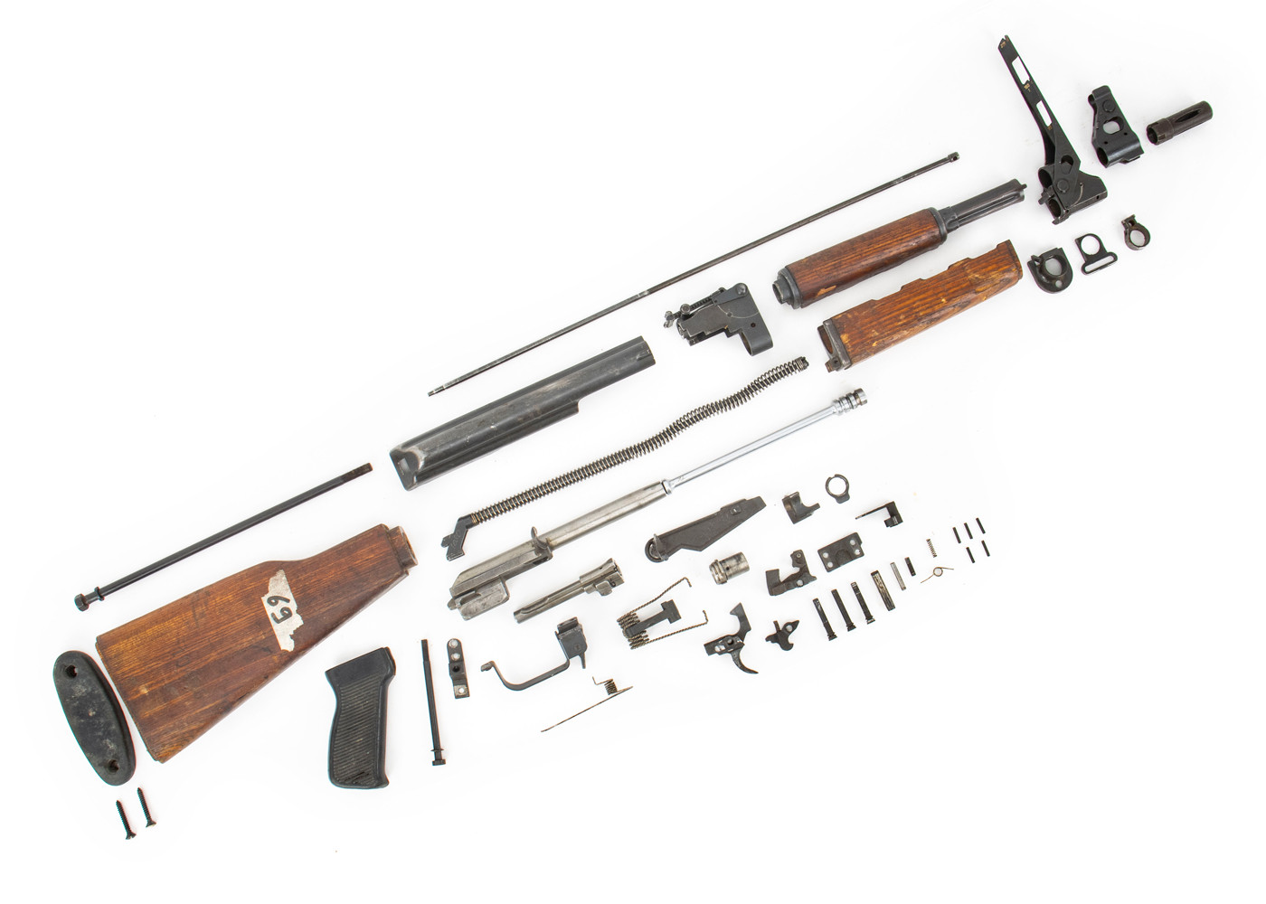Yugoslavian M77A1 Battle Rifle Parts Kit w/ Grenade Launcher Gas Block ...