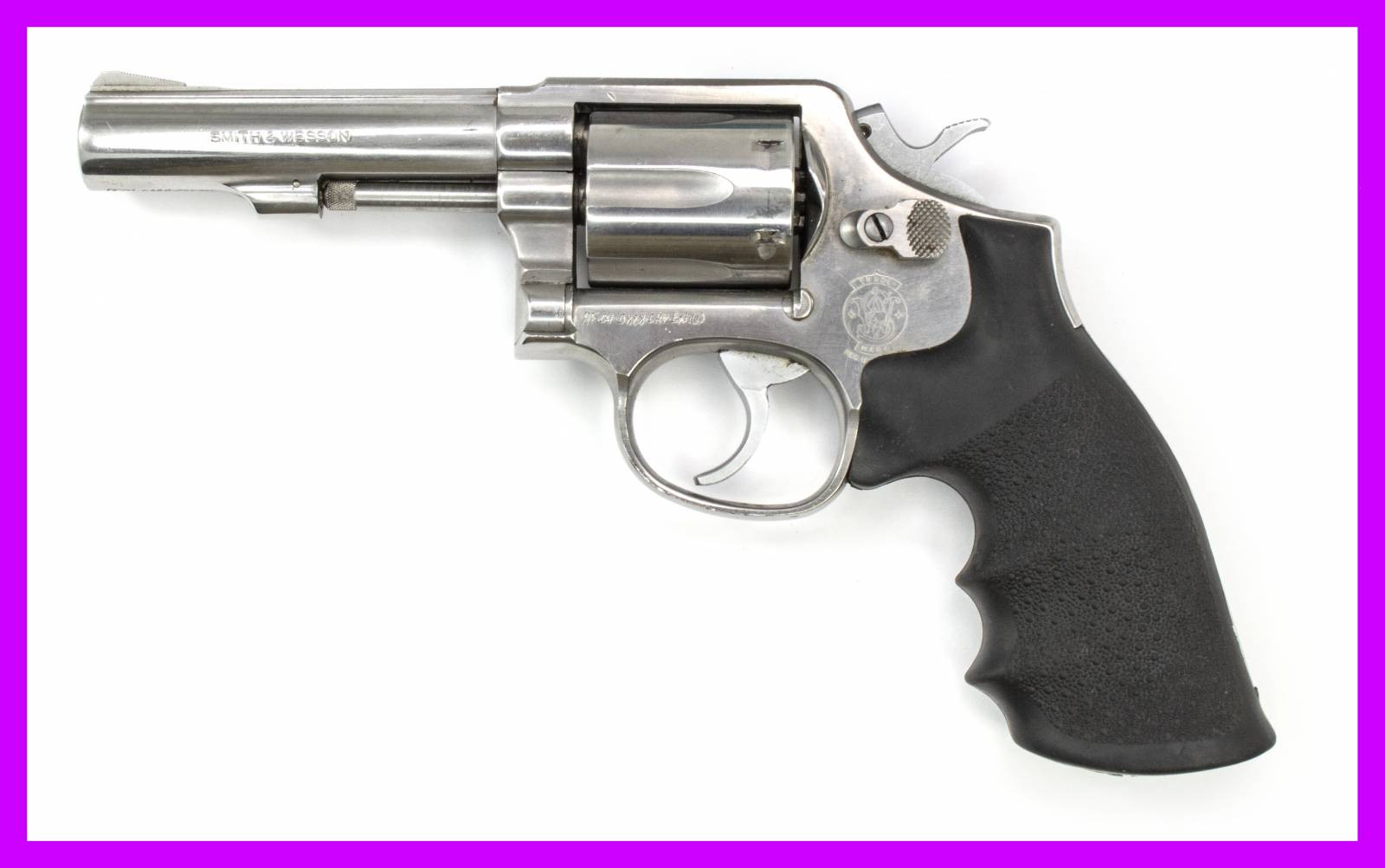 S&W 65-3 Revolver, .357 Magnum, 3" Heavy Barrel, Stainless Steel ...