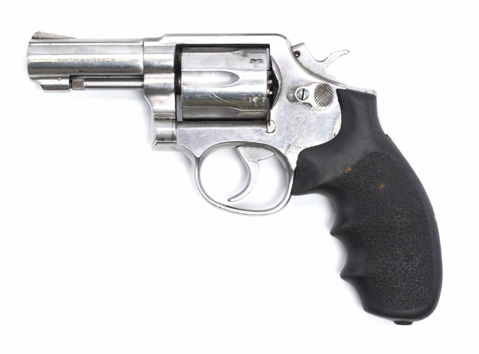 S&W 65-3 Revolver, .357 Magnum, 3" Heavy Barrel, Stainless Steel ...