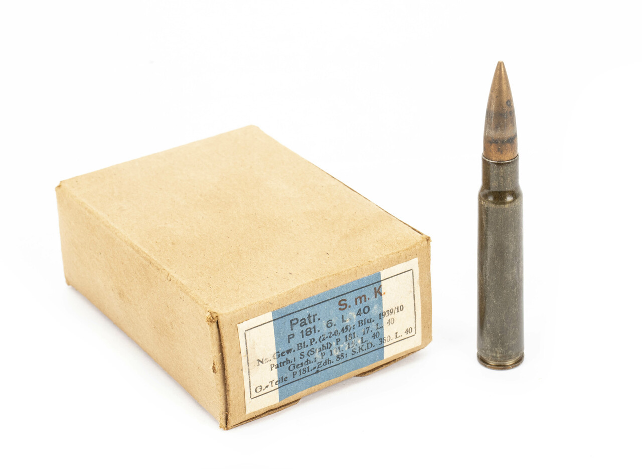 German Mfg. Hugo Schneider A.G. 8mm AP Military Surplus Ammo - P181 ...