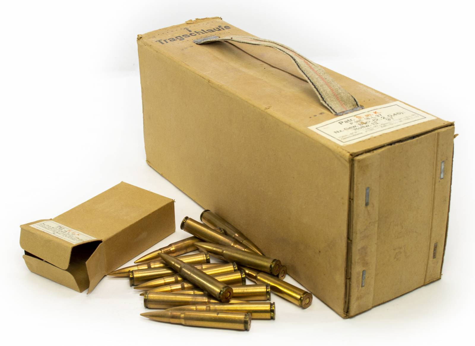 German Mfg. Hugo Schneider A.G. 8mm AP Military Surplus Ammo - P181 ...