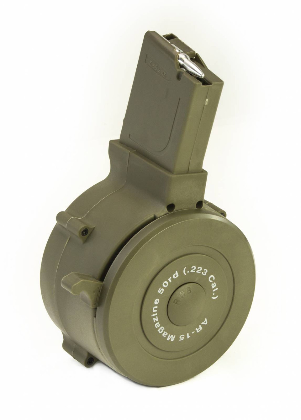 RWB AR-15 100 Round Dual Drum Magazine .223 With Reinforced Feed Lips ...