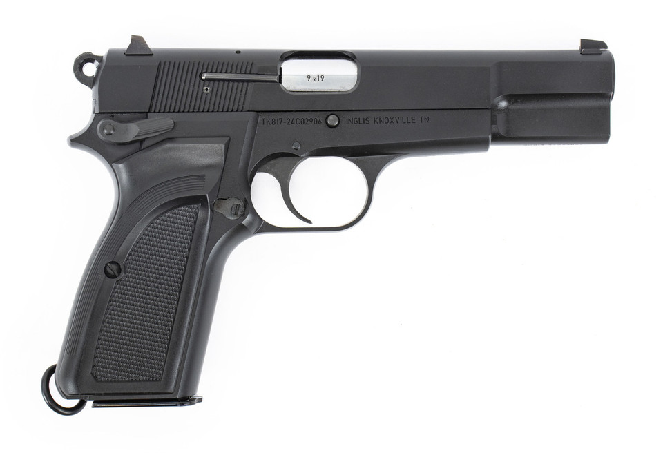 SDS INGLIS P-35 Nickel 9mm Pistol 4.7" Barrel - Centerfire Systems
