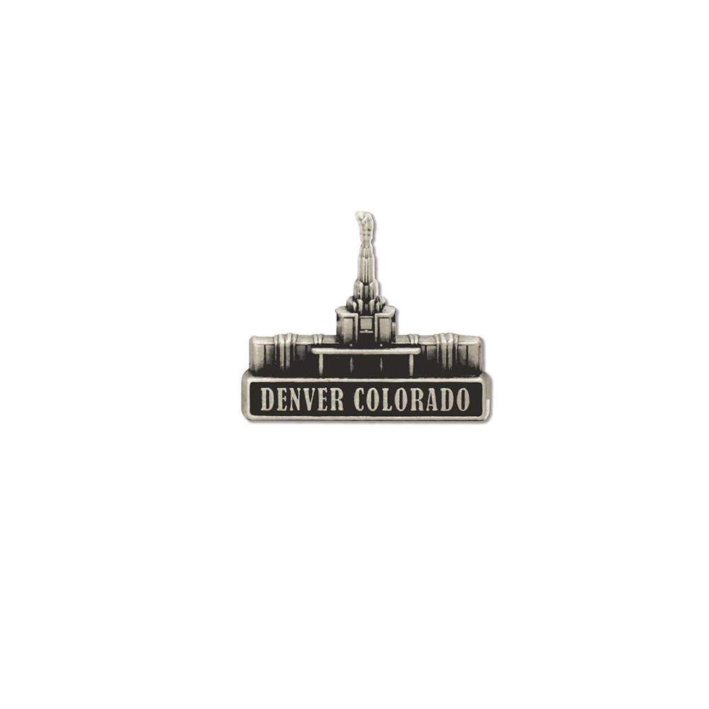 Denver Colorado Tie Pin Silver - BuyLDSproducts.com