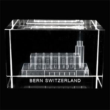Bern Switzerland Temple Crystal Cube - BuyLDSproducts com