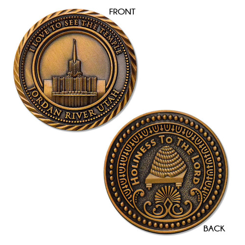 Jordan River Temple Coin - BuyLDSproducts com