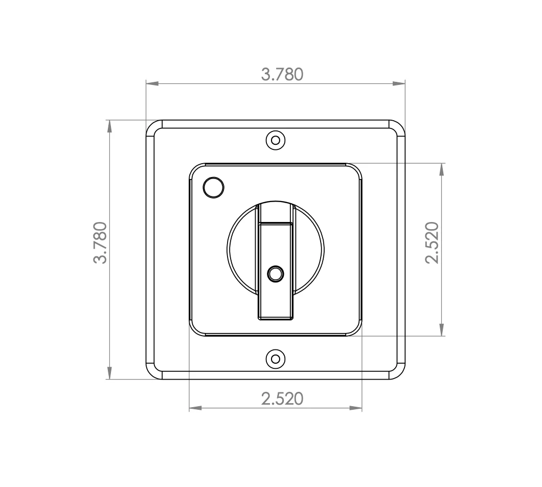 Hi-Lo-Off Rotary Switch, PhantomSchwank JM-0225-XX
