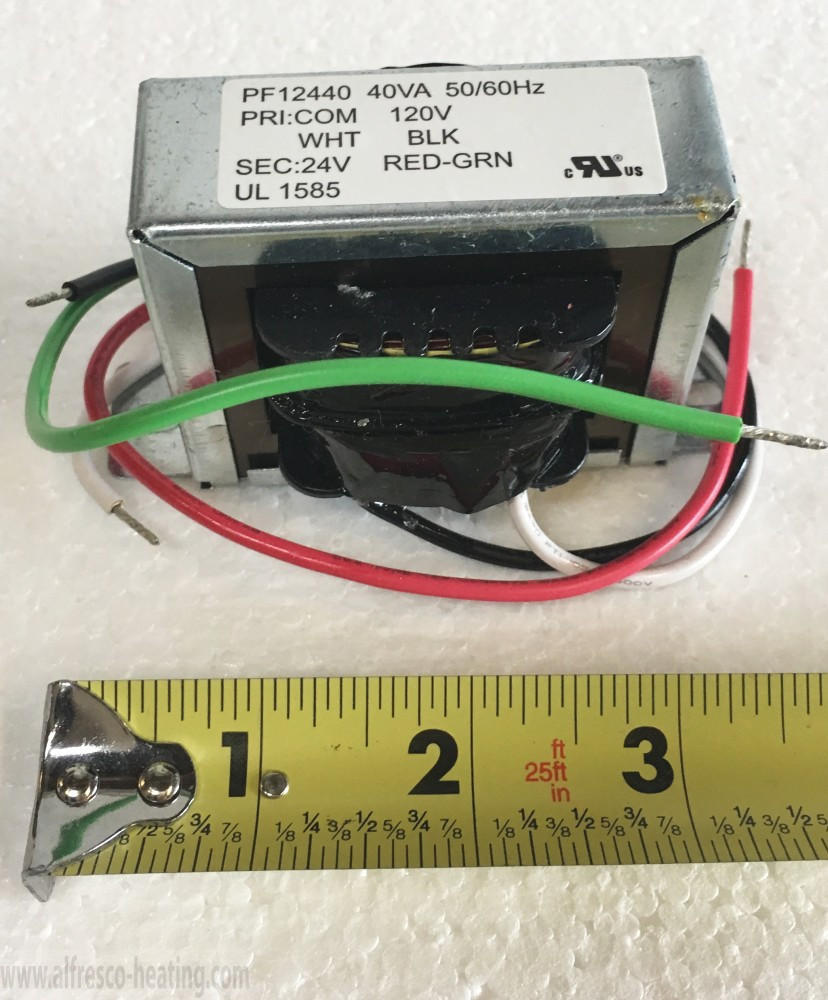 Foot-Mount Transformer, 120 Volts to 24 Volts AC