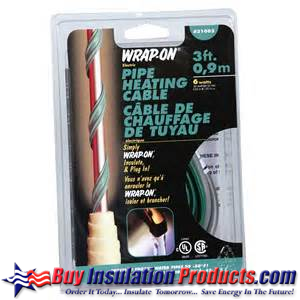 Wrap On Pipe Heating Cable | Heat Tape For Pipes With Thermostat