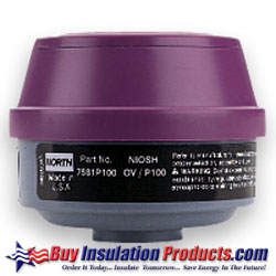 North Half Face Respirator | HEPA Filter Mask For Asbestos Removal