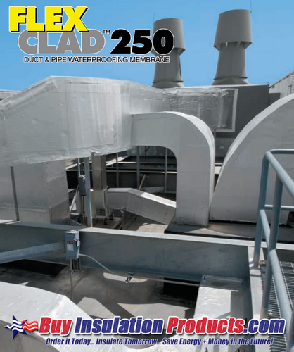 FlexClad 250 Outdoor/Exterior Ductwork Waterproof Insulation