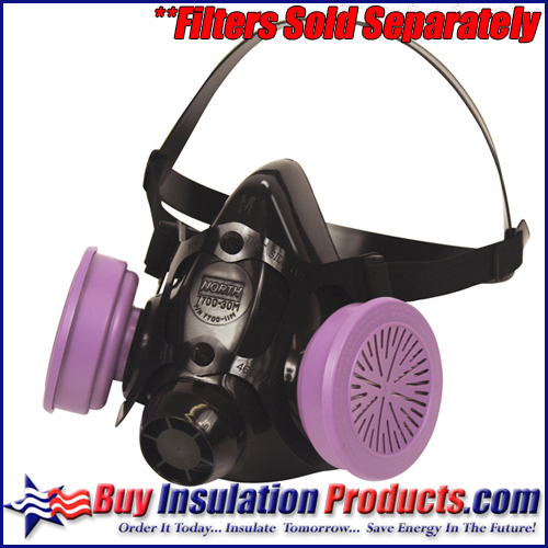 North Half Face Respirator | HEPA Filter Mask For Asbestos Removal