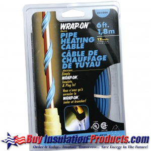 Wrap On Pipe Heating Cable | Heat Tape For Pipes With Thermostat