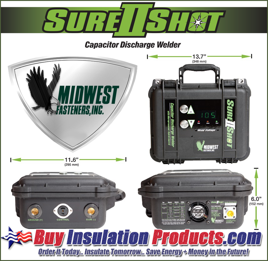 Sure Shot II Capacitor Discharge Stud Welder and Gun