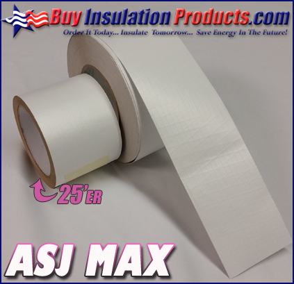 ASJ Insulation Tape Roll - 25ft | White Insulation Tape