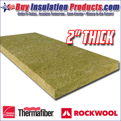 2" Rigid Mineral Wool Insulation | Mineral Fiber Board Insulation