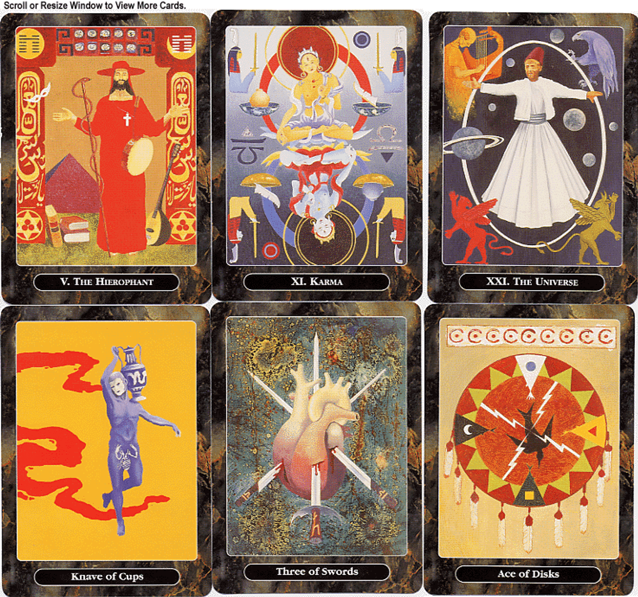 The Universal Tarot - The Tarot Garden